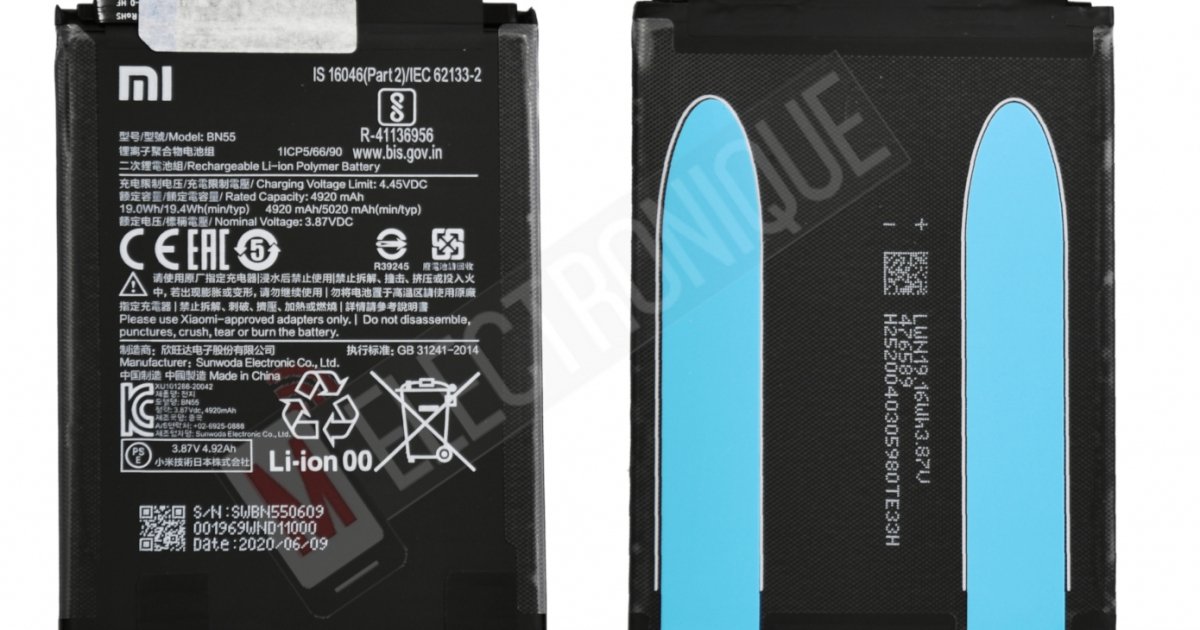 BATTERIE XIAOMI REDMI NOTE 9S - Redmi note 9s - Redmi note - Xiaomi - Sans